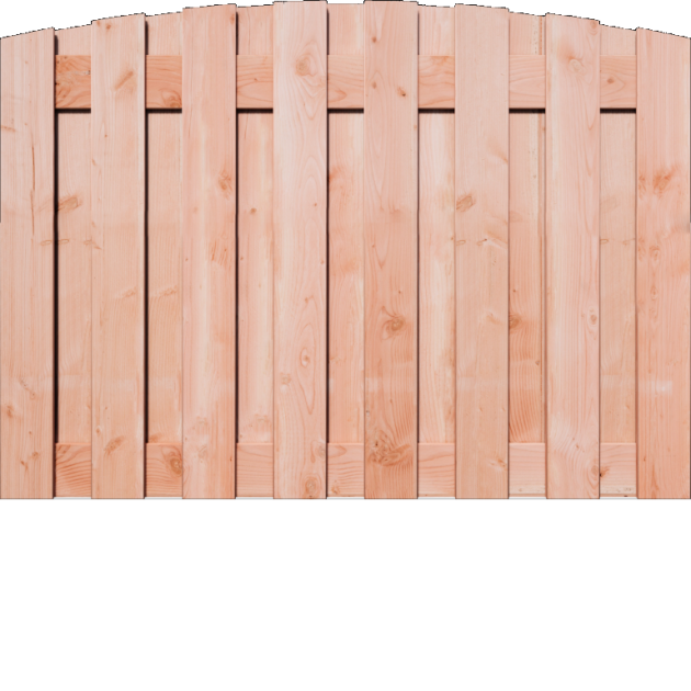 Tuinscherm Douglas Geschaafd | Toog | t.b.v. Luxe hout-beton | Schutting.nl